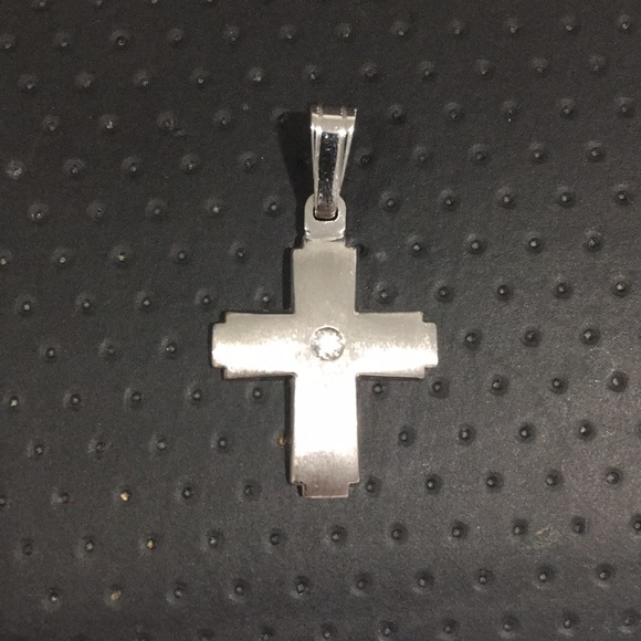 Jewelry | 14k White Gold Square Shape Cross Pendant | Poshmark